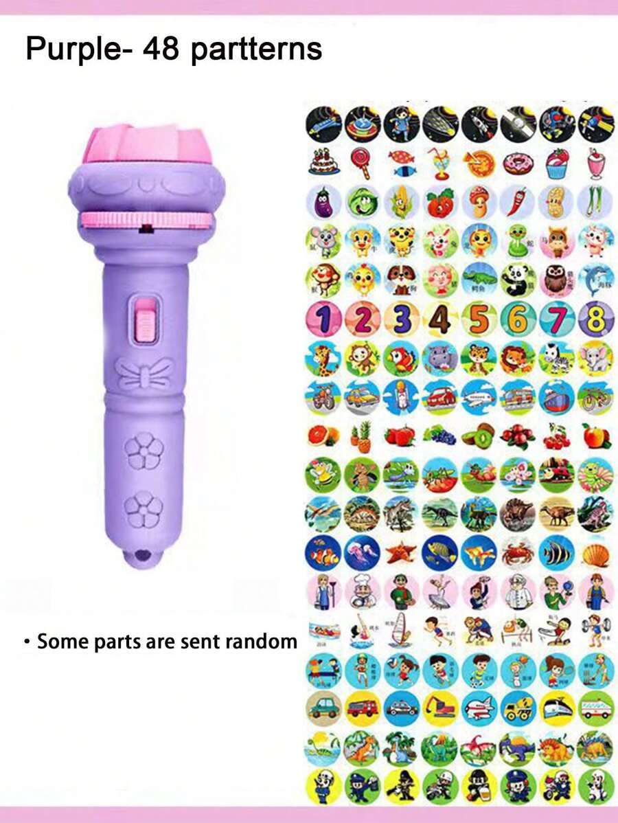 24/48 Patterns Plastic Projection Flashlight,Cute Random Pattern ...