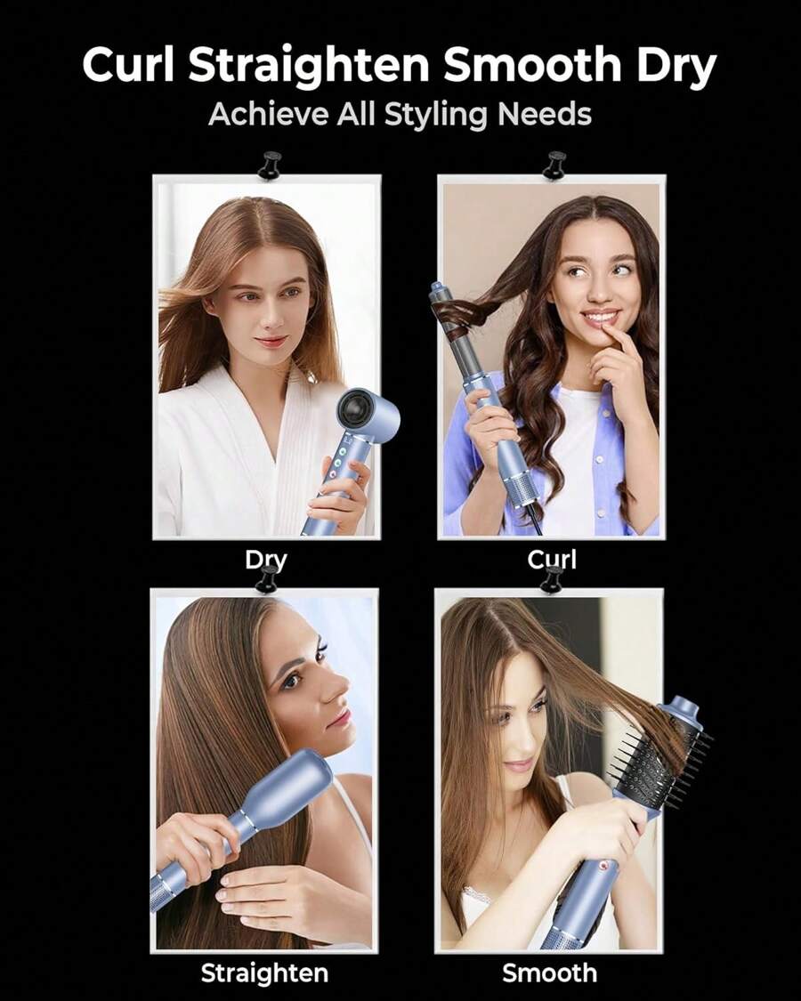 UKLISS 5-In-1 Hair Dryer Brush And Volumizer, Detachable Negative Ion ... UKLISS 5-In-1 Hair Dryer Brush And Volumizer, Detachable Negative Ion ...