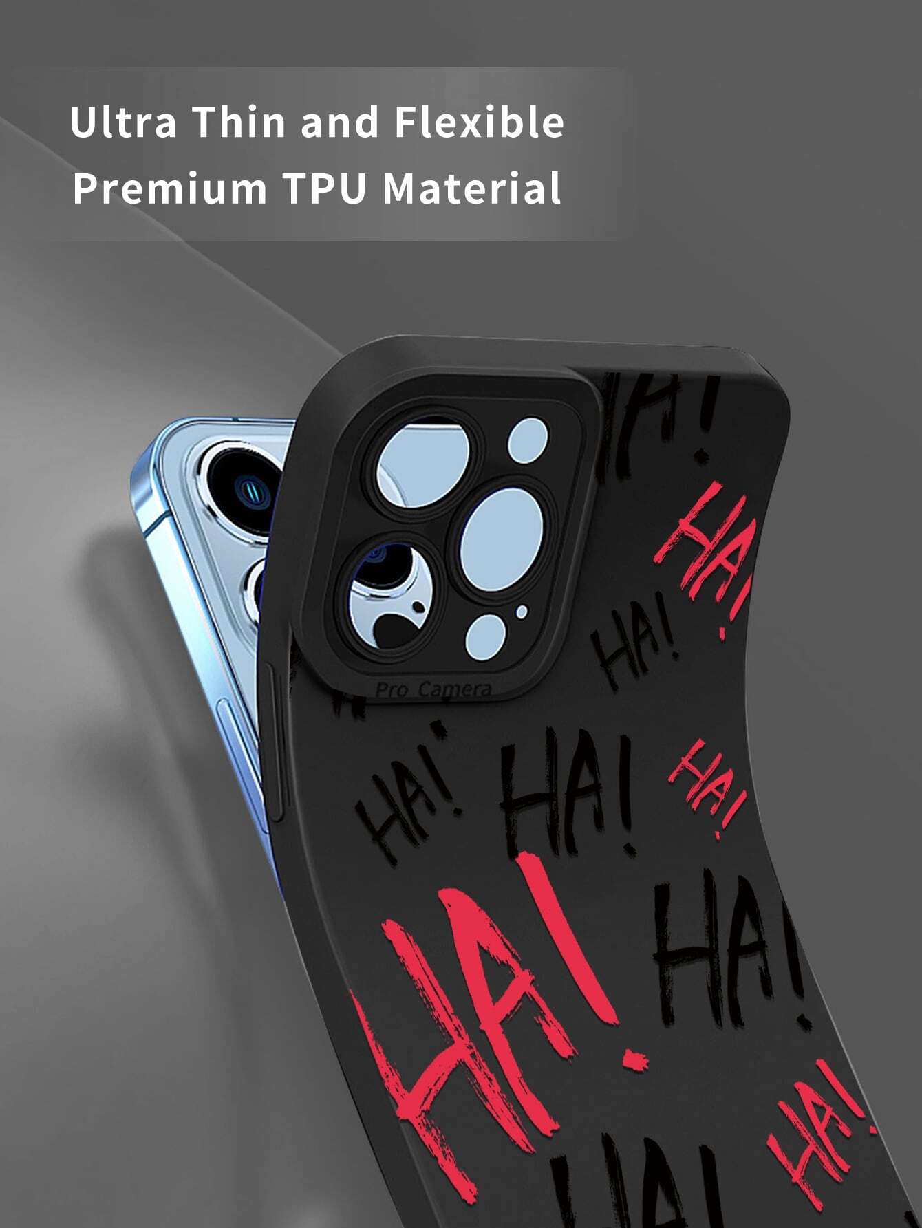 Slogan 1pc Black Letter Eye Design Full Body Phone Case Fit Compatible ...