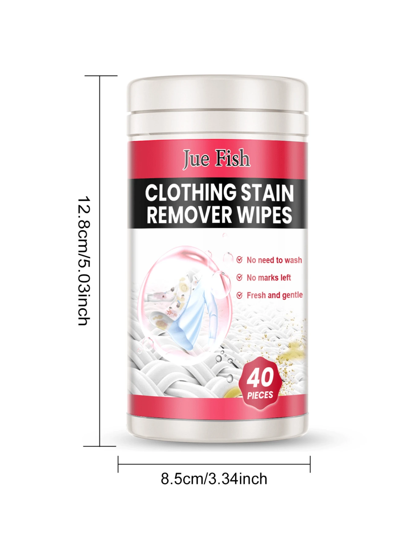 Clothing Stain Remover Wet Wipes, Gently Clean Stubborn Stains, Oil ...