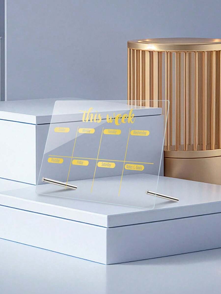 New 3D Acrylic Desktop Memo Board, Message Board Set, Office Memo ...