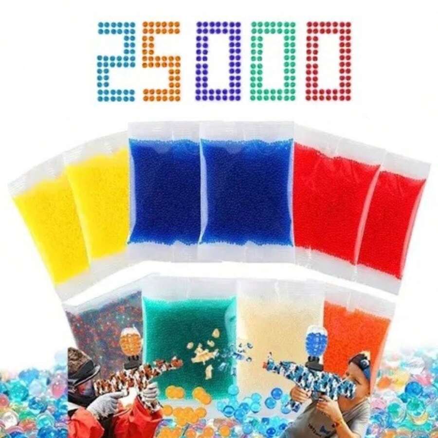 Kit 25,000 Gel Balls Grow In Water For 7 To 8mm Colorful Guns | SHEIN USA