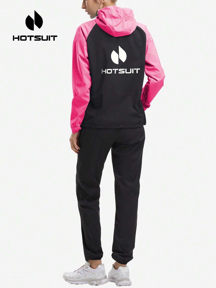 HOTSUIT Sauna Suit Women Boxing Gym Sweat Suits Workout Jacket Sauna Set Top And Pant Sauna ...