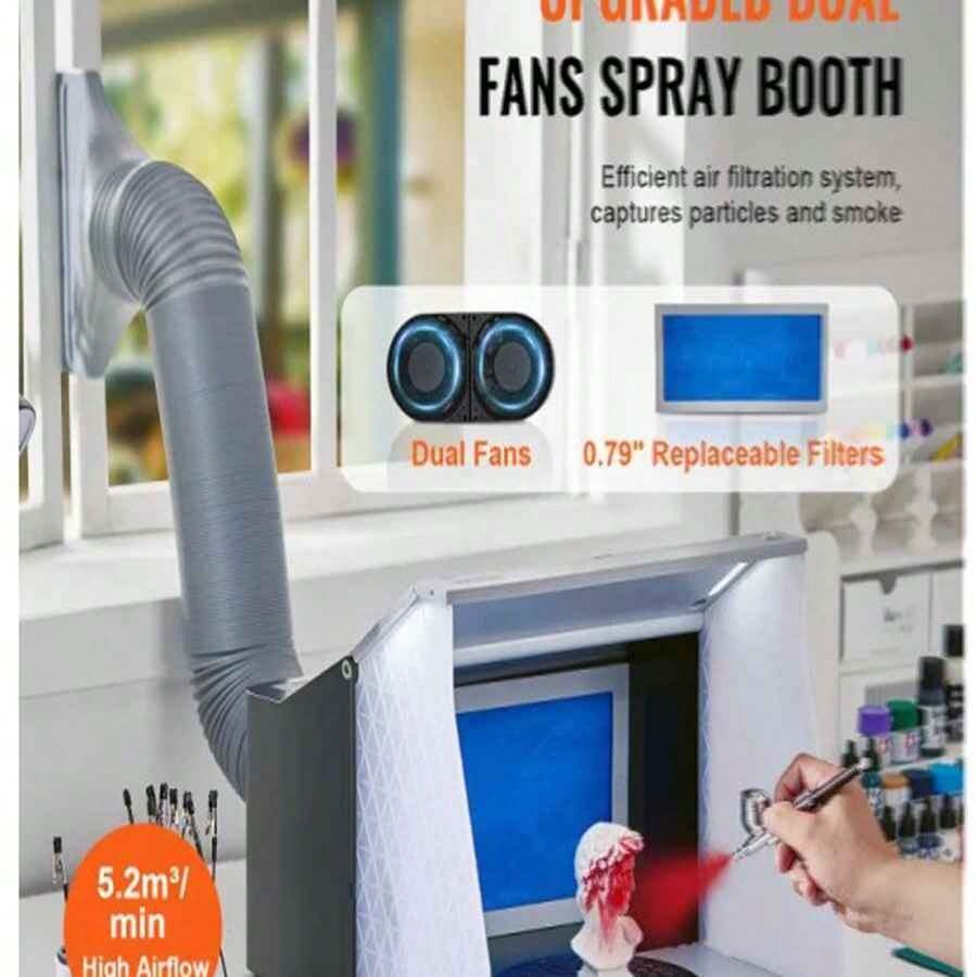 Spray Gun Spray Booth, Portable Amateur Spray Gun Spray Booth Kit ...