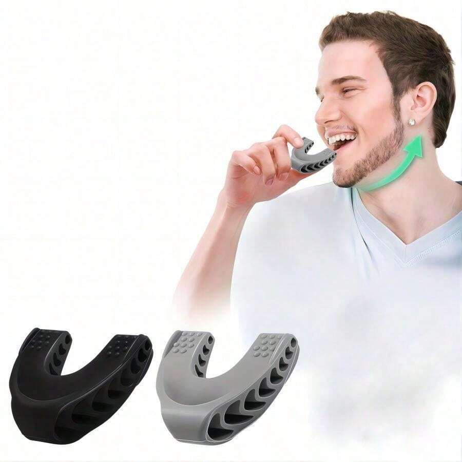 Unisex Jawline Exercises Silicone Face Trainers Are Used To Work The ...