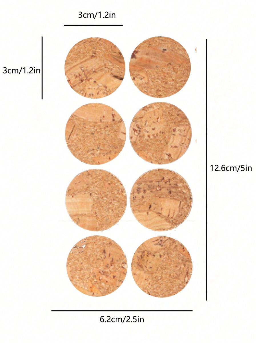 Soft Wood Adhesive DIY Label Closure Sticker - Decoration For Holiday ...