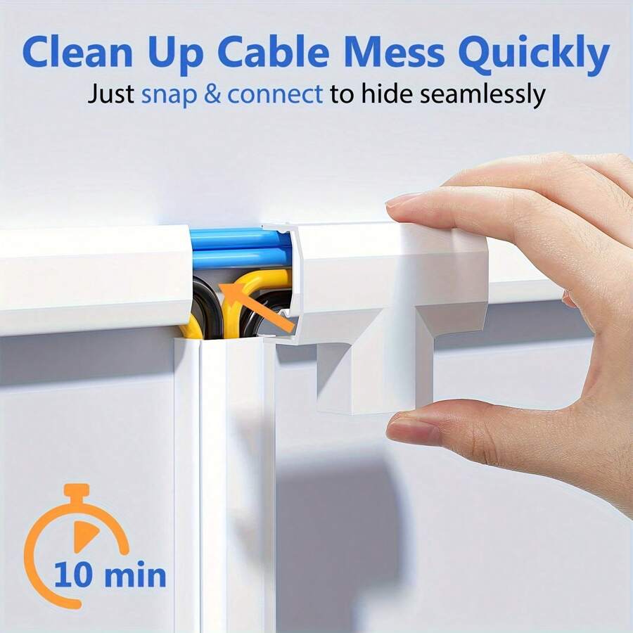 Cubierta del cable de 125 pulgadas, gran ocultador de cables en la ...