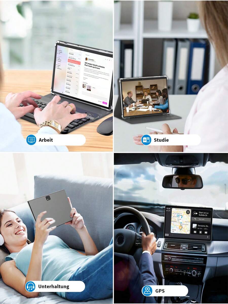 Relndoo Tablet Android con tastiera e mouse, tablet Android 13, tablet ...