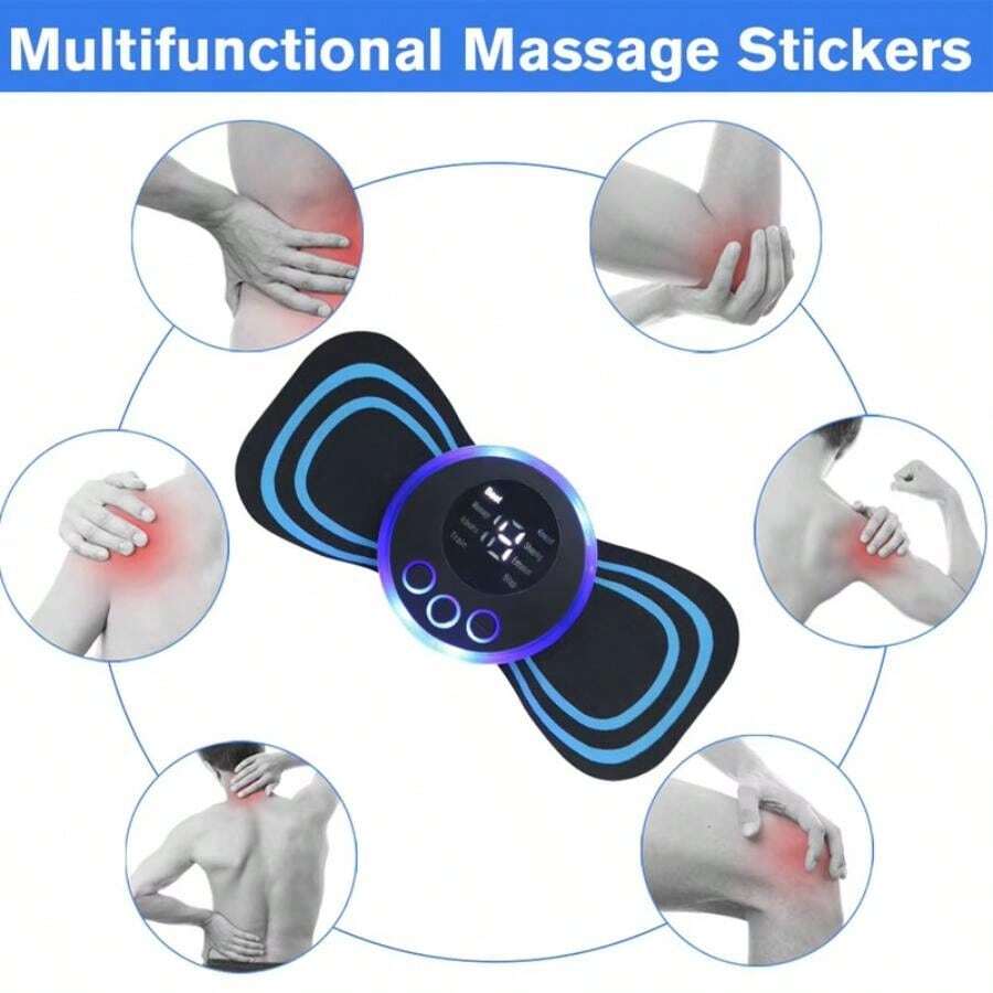 Smart EMS Mini Cervical Massage Patch Convenient Massager Home Electric ...