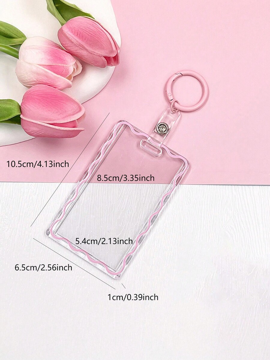 Lovely See-Through Card Protector Ideal For Work Or School With Anti ...