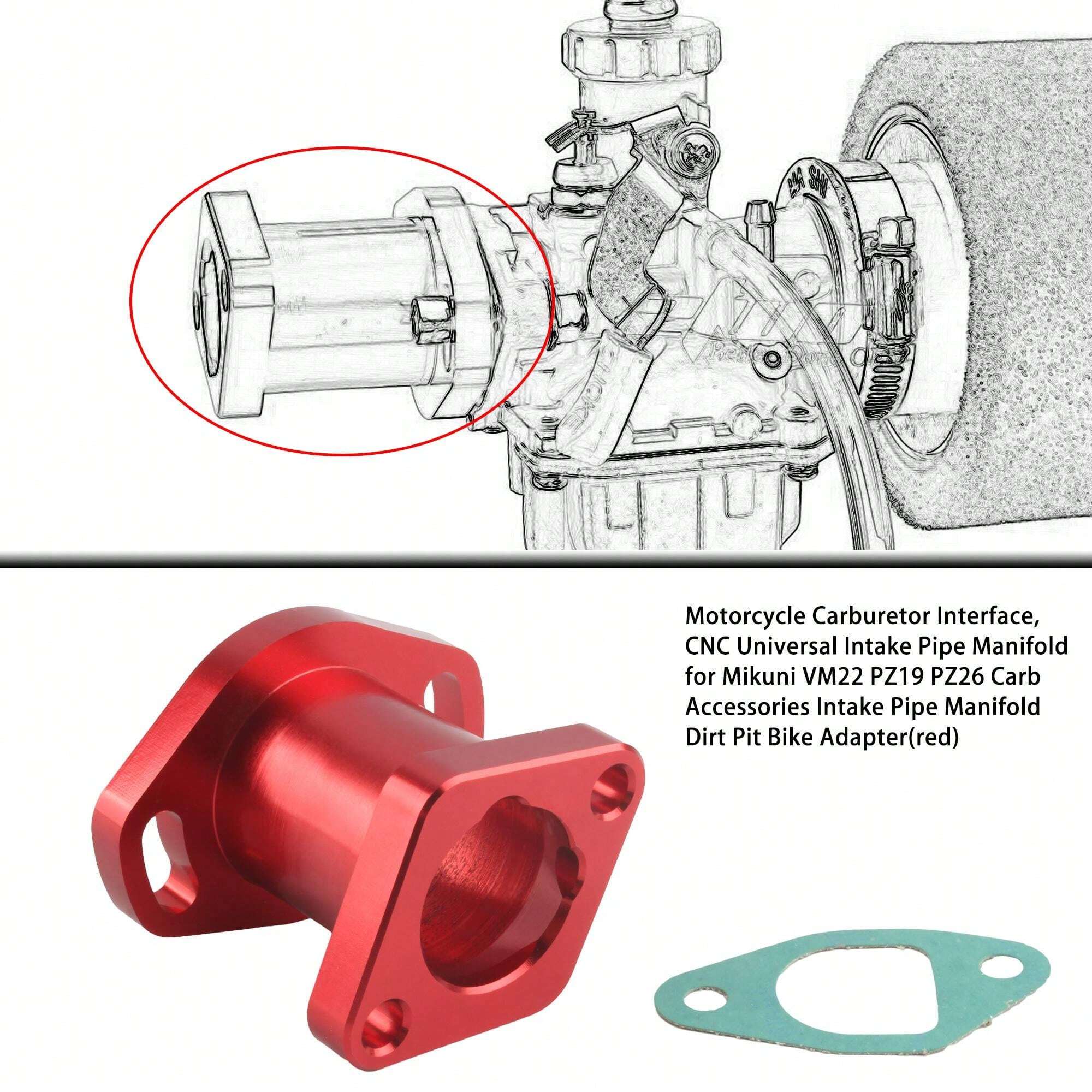 PowerMotor Motorcycle Carburetor Interface For Mikuni VM22 Carb ...