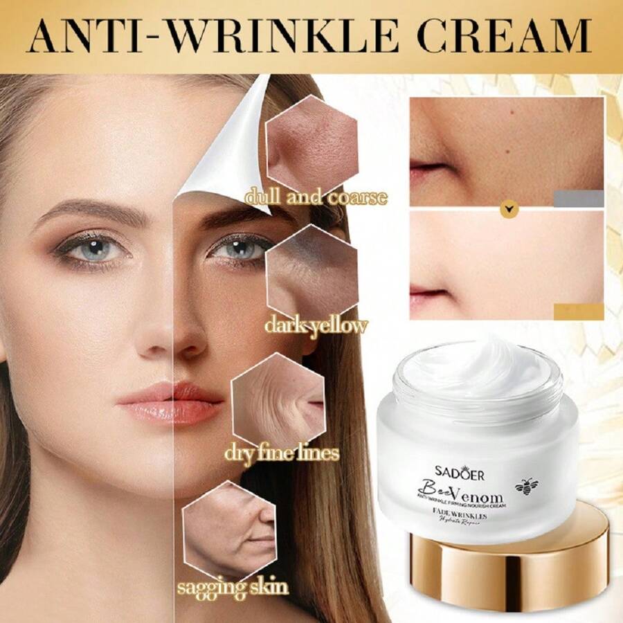 Bee Venom Anti-Wrinkle Firming Moisturizing Night Cream, Nourishes And ...