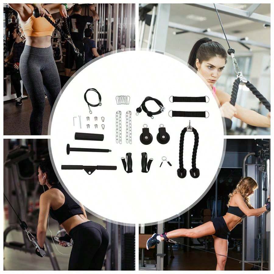 Tensile Fitness Equipment Pulley Rope Pull-Down Kit Fitness Equipment ...