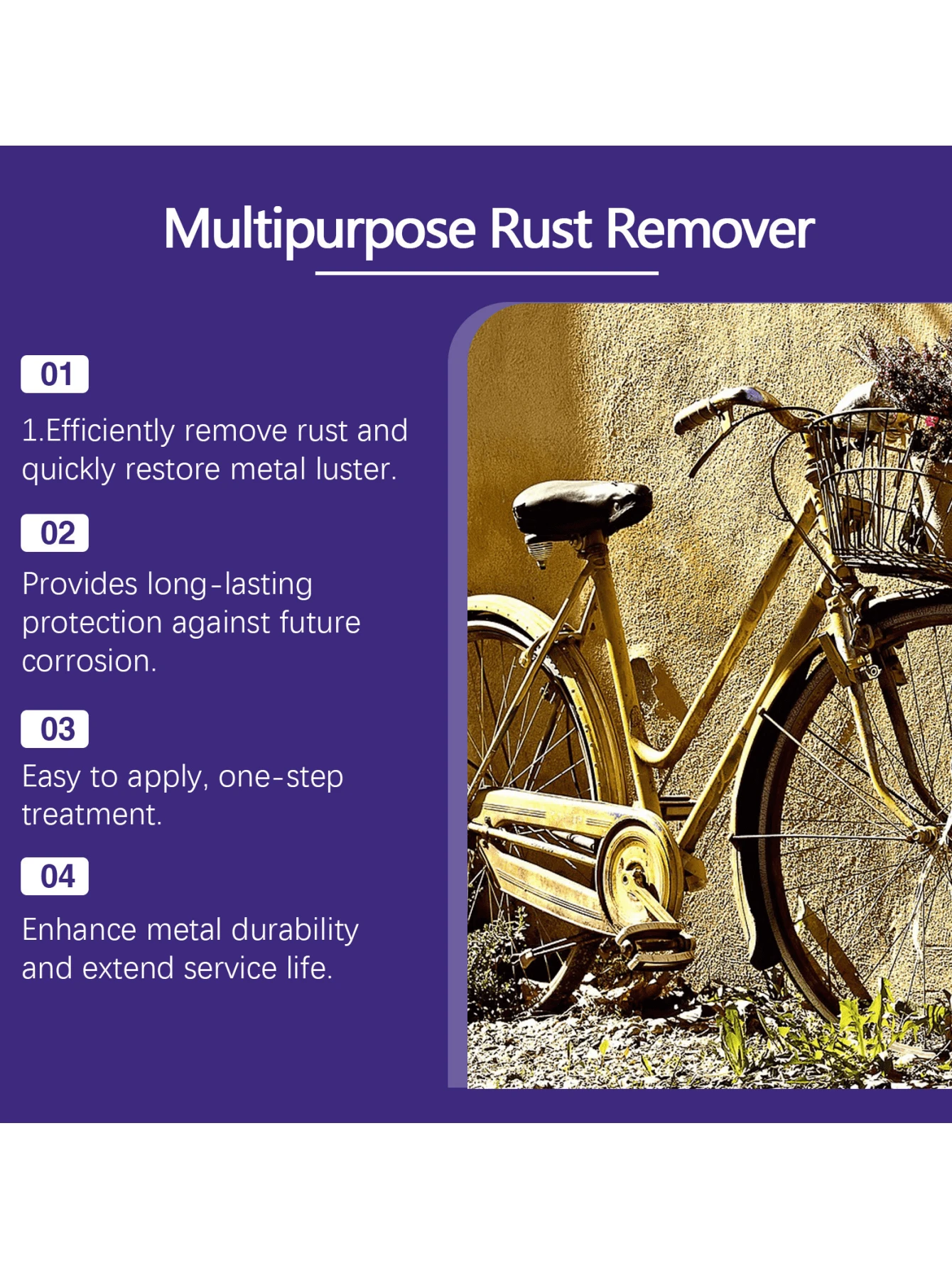 Spray multi-uso rimuovi ruggine, pulitore per metalli e protezione anti ...