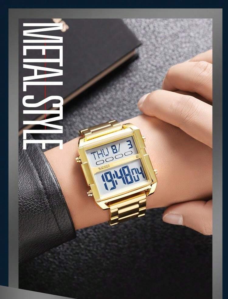 Skmei Men Digital Watch Skmei 2299 Stainless Steel Strap 30 Meters ...