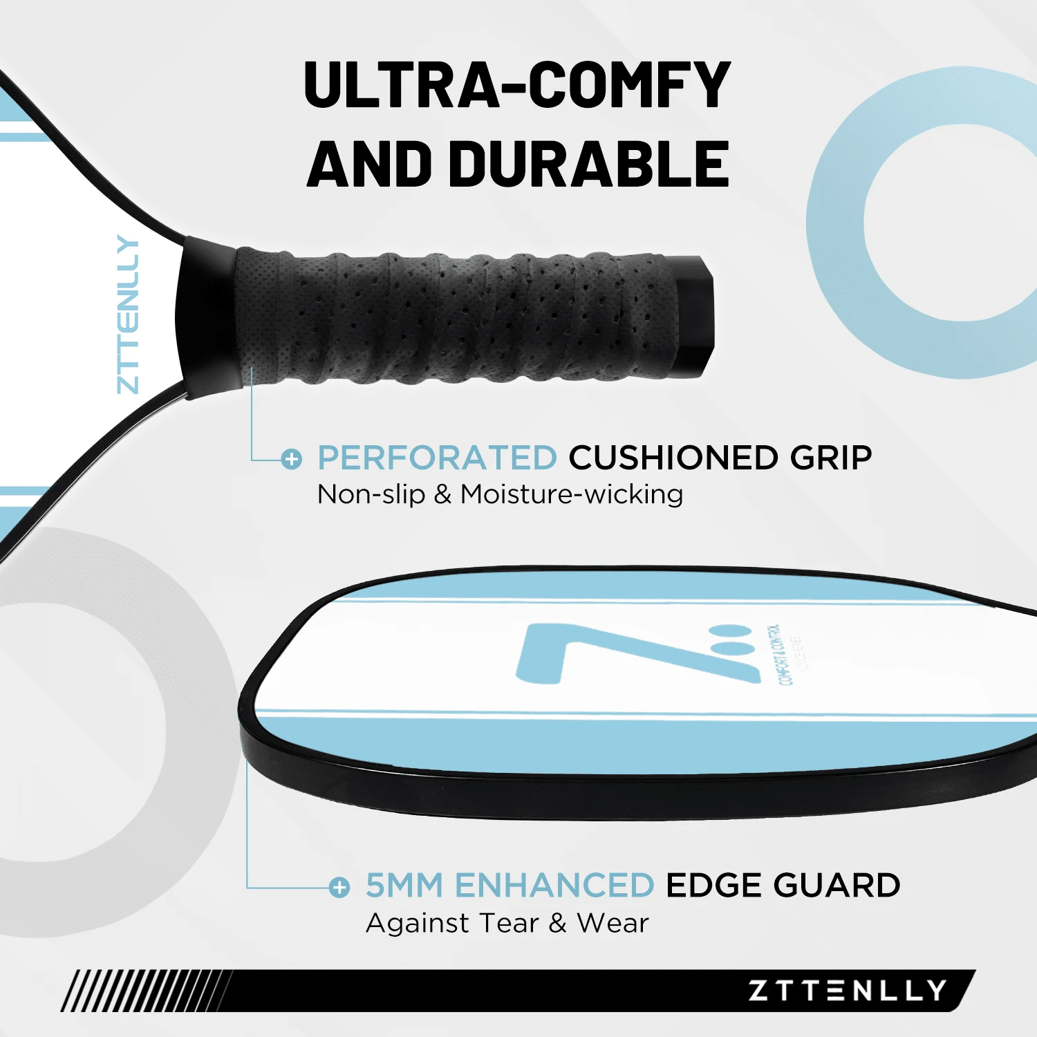 Pickle Paddles Set Of 2 With Indoor Balls & Carry Bag | Precise Control ...