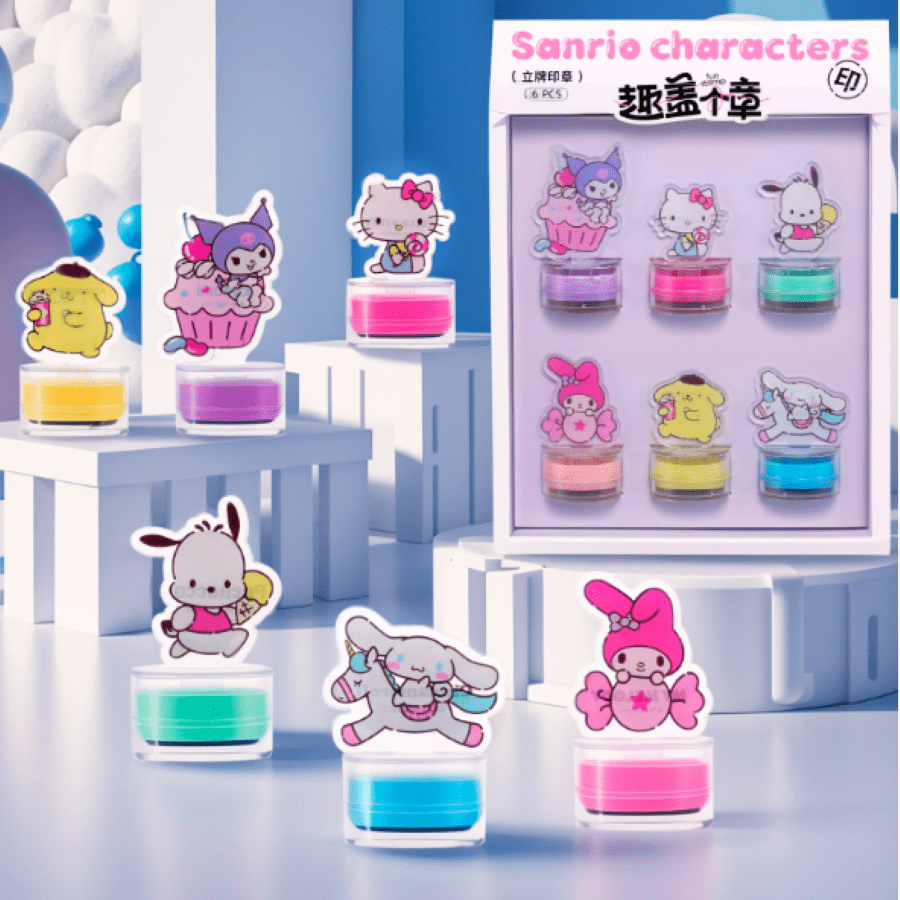 Sanrio 6 Stück offiziell lizenzierte Sanrio Hello Kitty, Kuromi ...