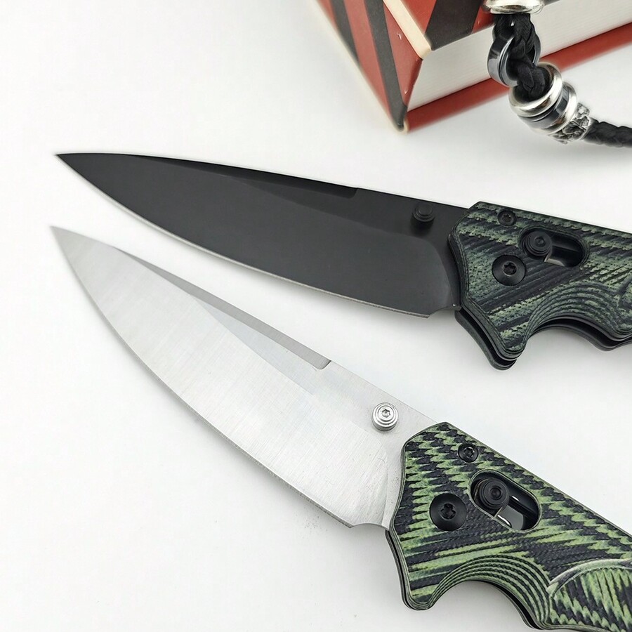 BM 615BK-1401 Dual Color G10 Handle Outdoor Camping Wilderness Survival ...