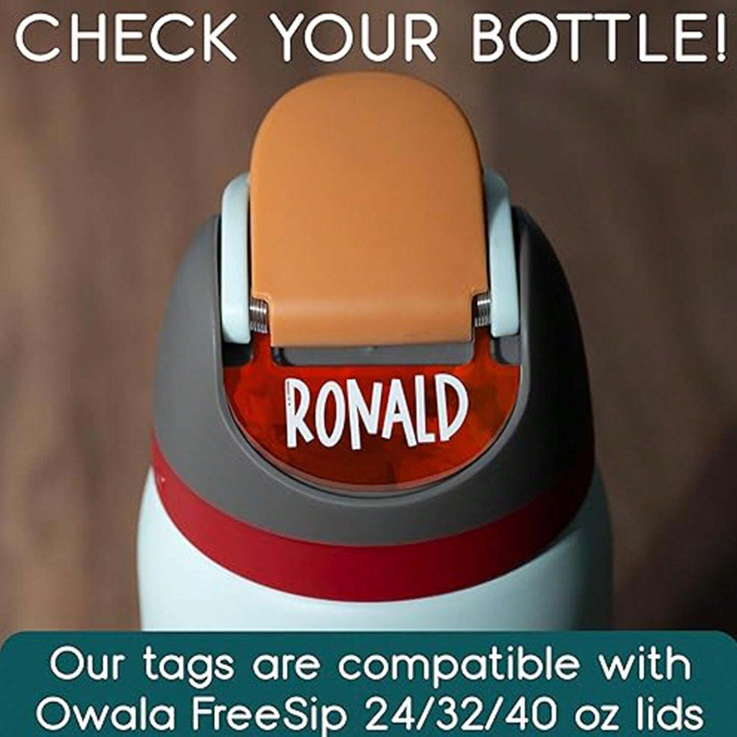 Personalized Name Plates For Owala Water Bottles 24oz 32oz 40oz ...