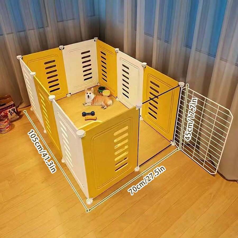Dog Fence, DIY Combination Indoor Pet Enclosure For Small Dogs, Free ...