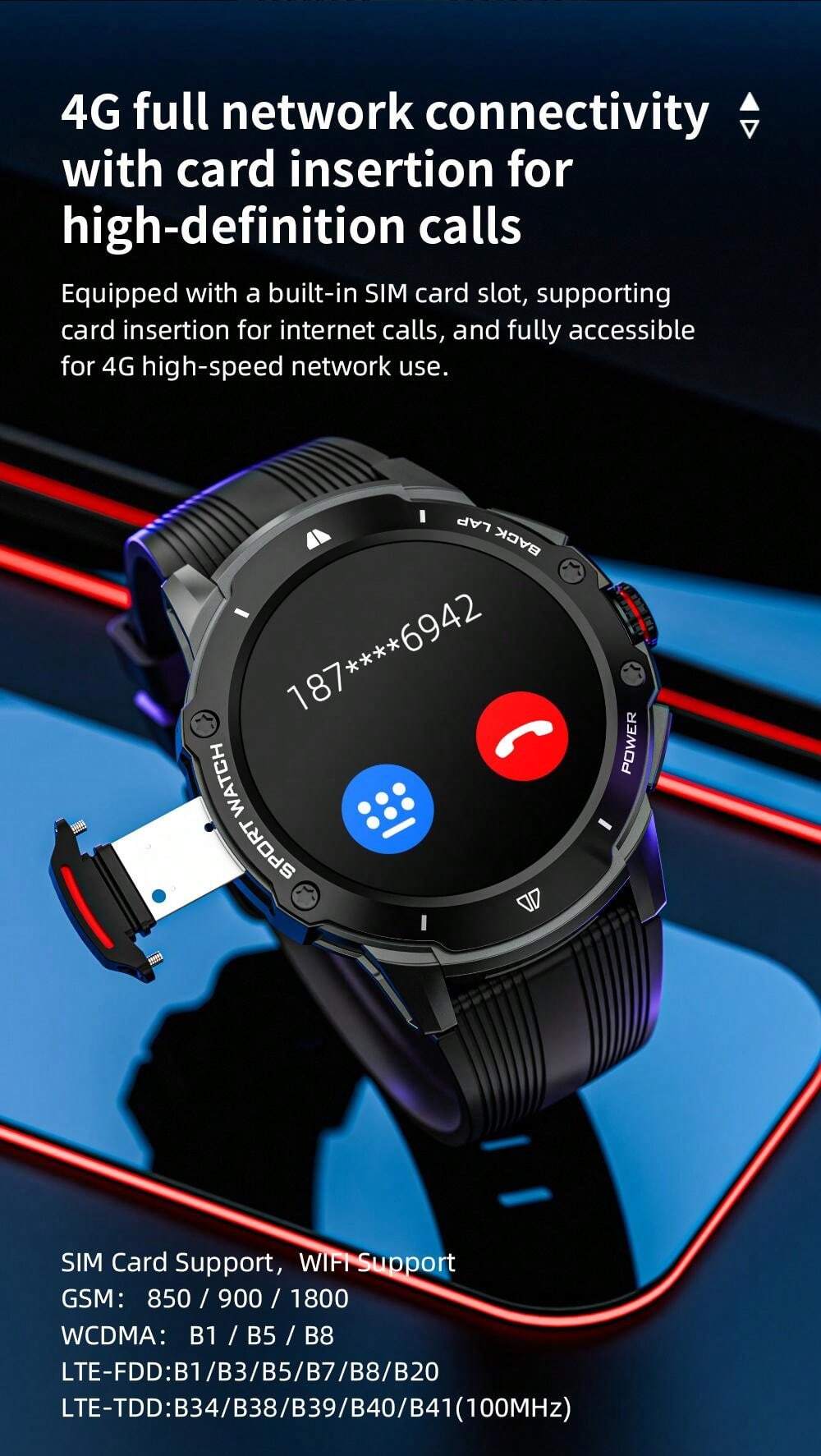 LOKMAT Smartwatch APPLLP con schermo AMOLED da 1,43 pollici ...