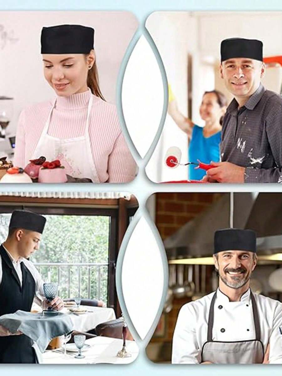 Mesh Top Thick Net Sushi Chef Cap Japanese Cuisine Hats Catering ...