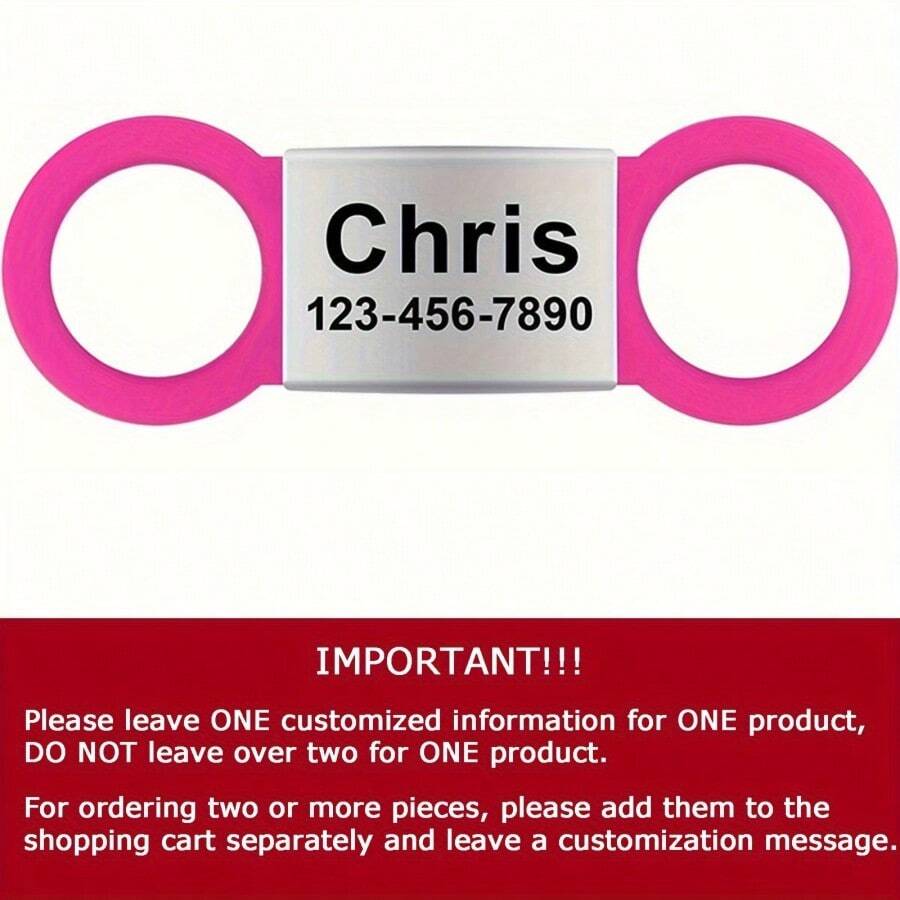 Sliding Pet ID Tags, Customized Dog Name Plates, Engraved Dog Tags ...