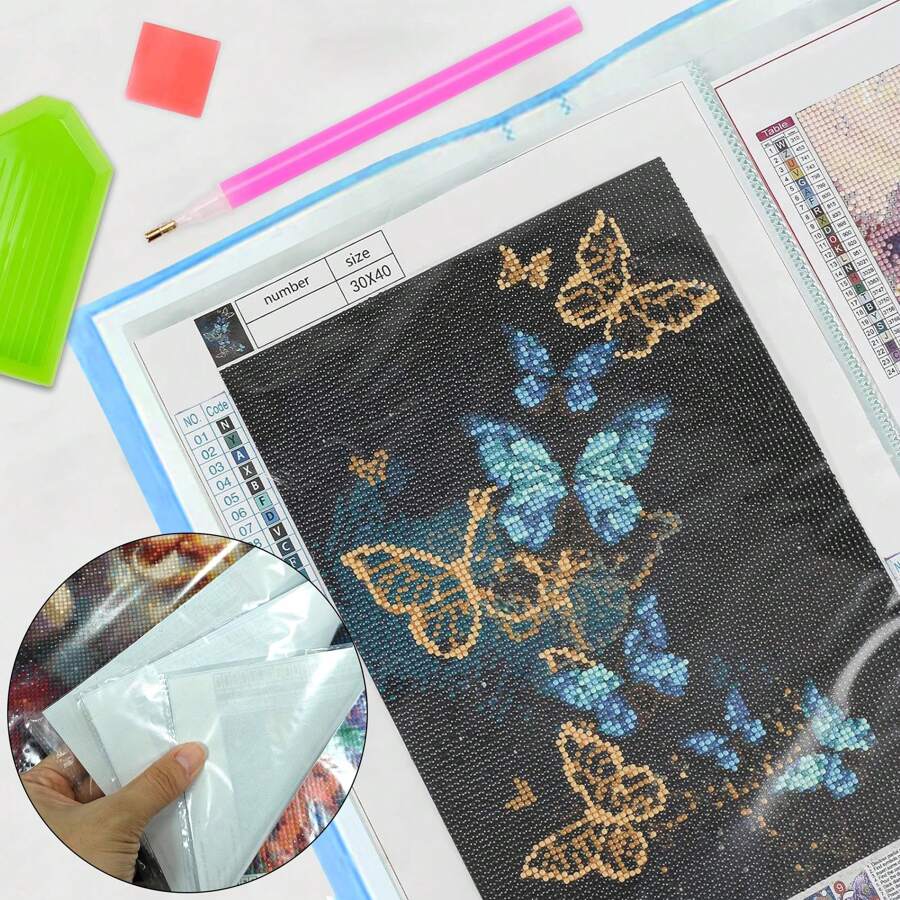 A3 Diamond Painting Storage Book For 60 Diamond Painting Pics, 30 Pages ...