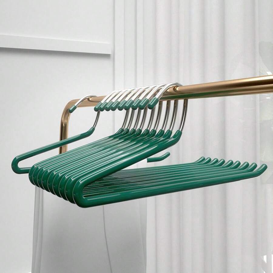 1/5pcs Metal Pant Hangers, Non-Slip Coating, Space-Saving Z-Shaped ...