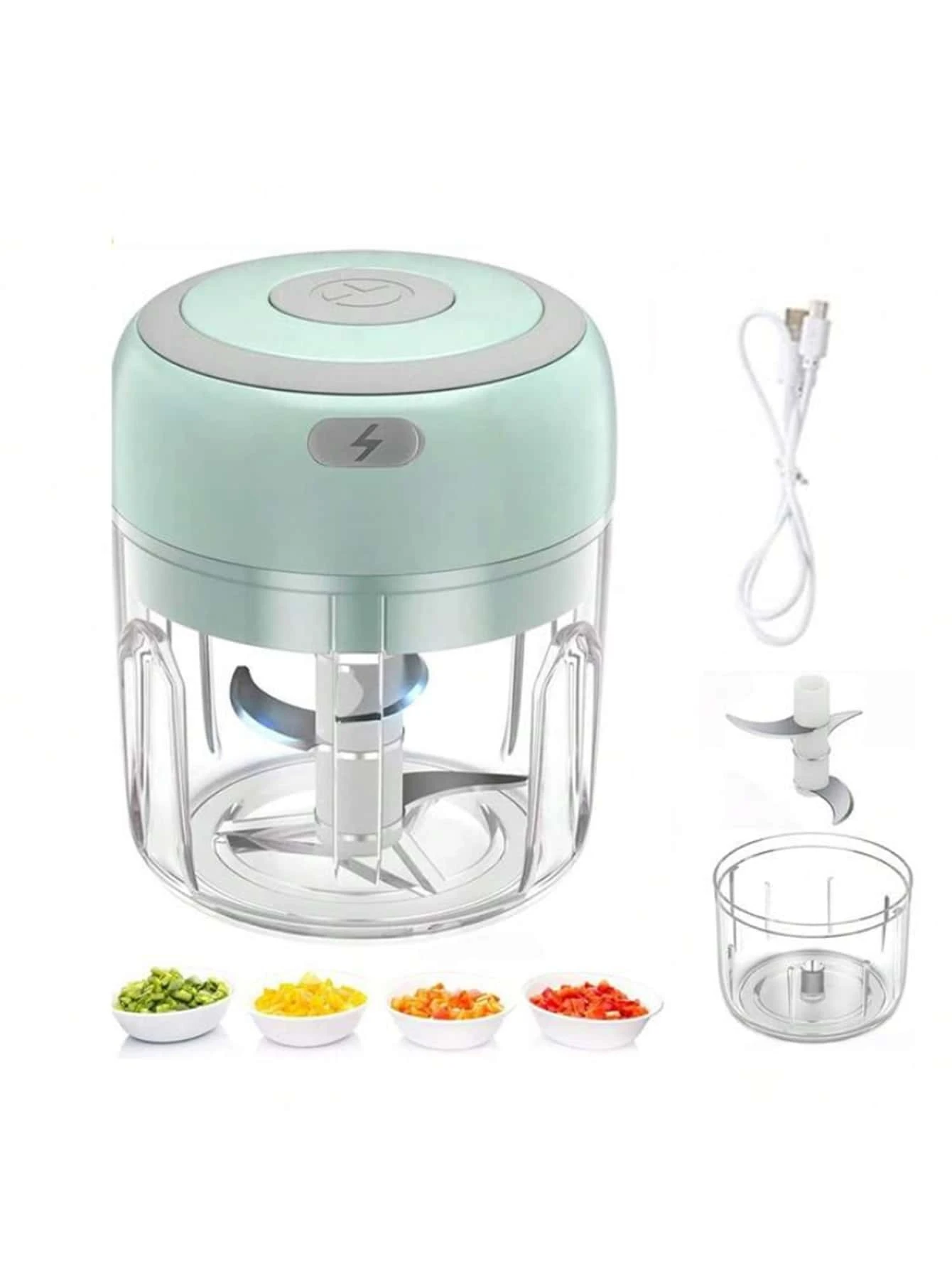 Garlic Mash Machine USB Charging, Electric Garlic Mash Machine Mini ...