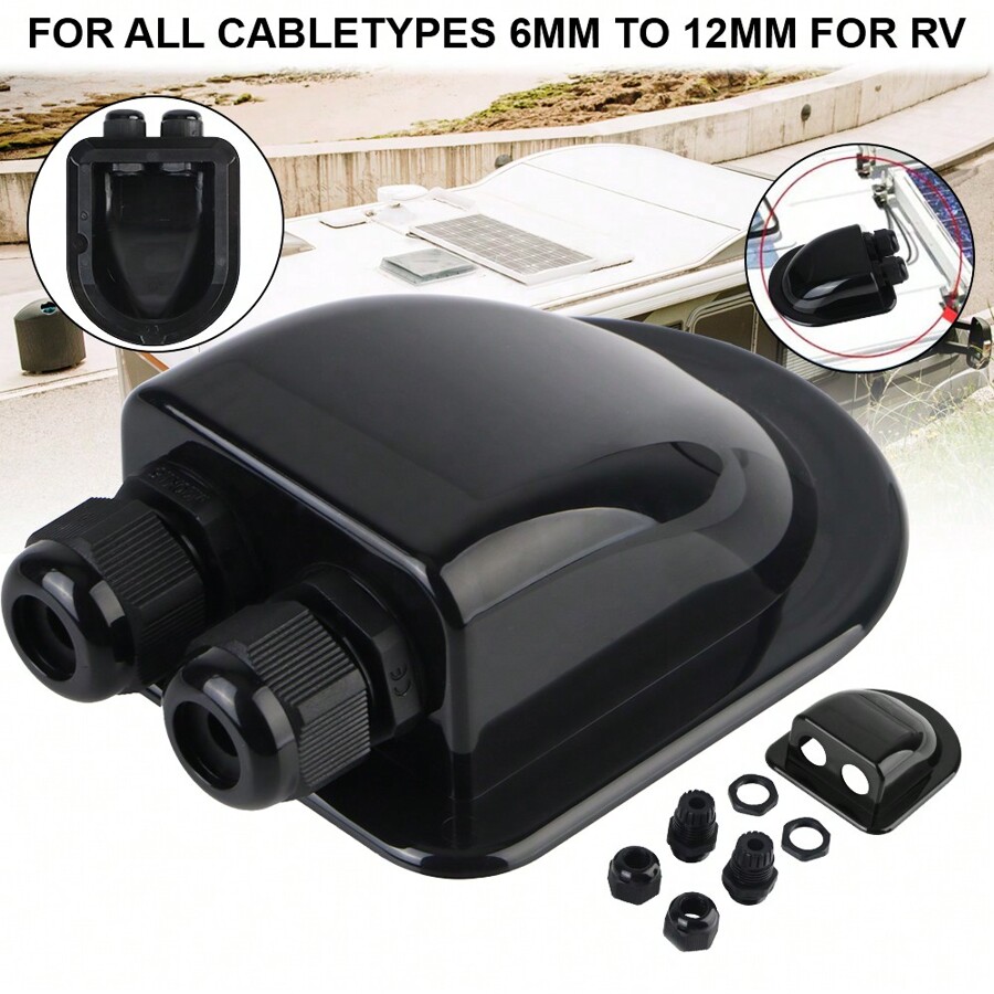 Caravan Solar Car Junction Box Cable Connector Holder Roof Wire Entry ...