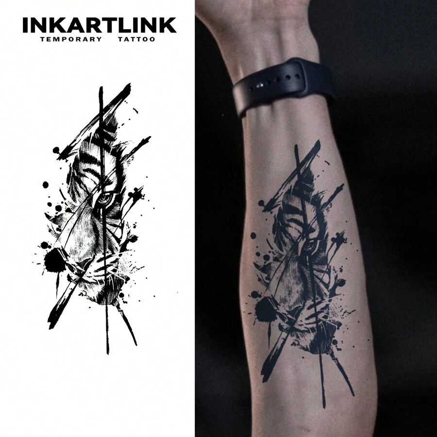 INKARTLINK INKARTLINK Innovative Tattoo Technology, Semi-Permanent Tattoo, Tiger Design ...