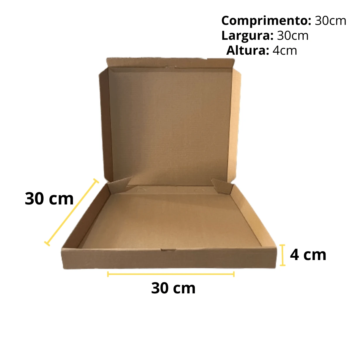 10 Square Brown Boxes For Pizza, Sweet And Savory Esfihas, 30cm | SHEIN USA