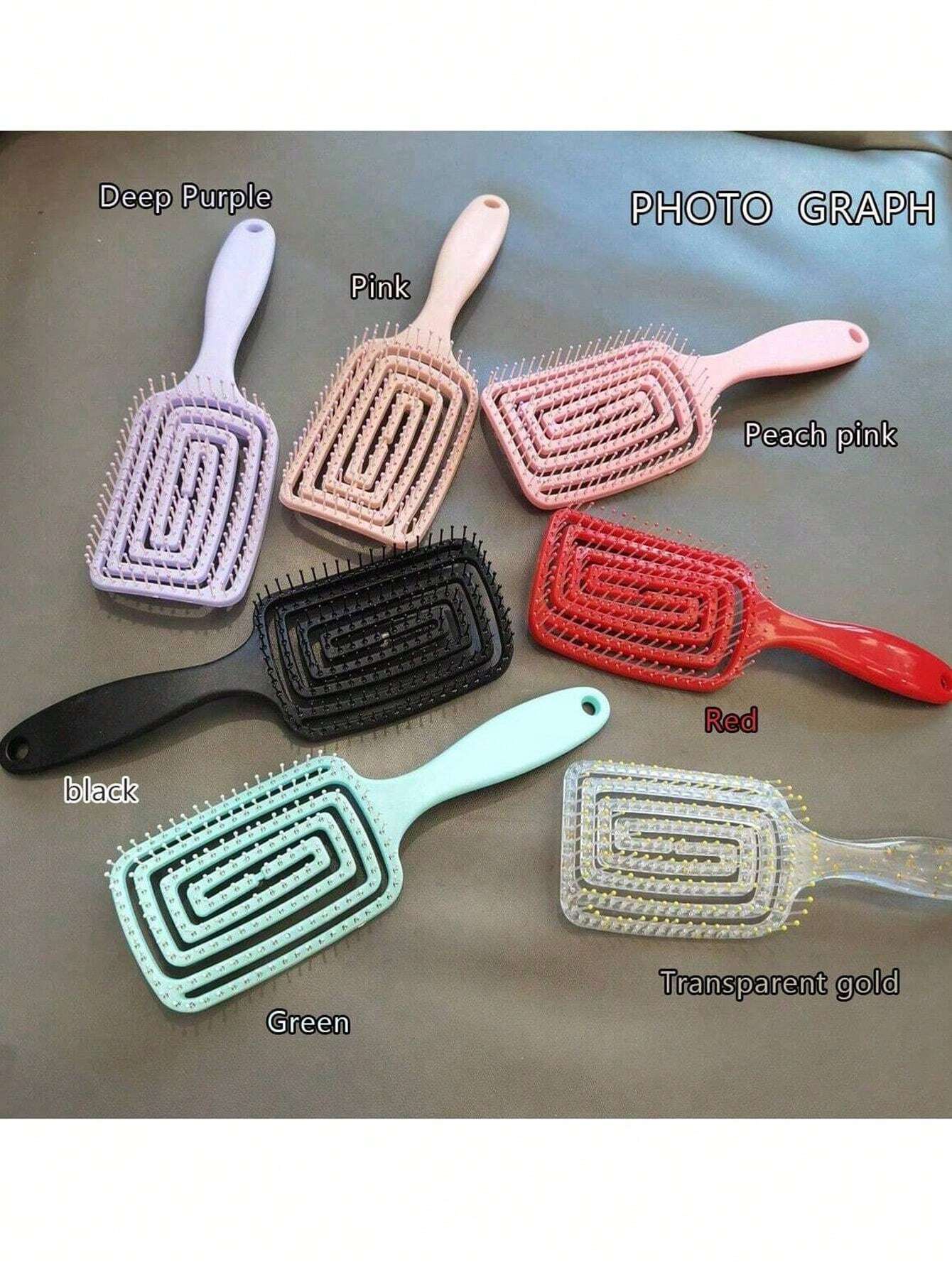 Gentle Paddle Brush: Smooth, Tangle-Free Hair With Scalp Massage ...