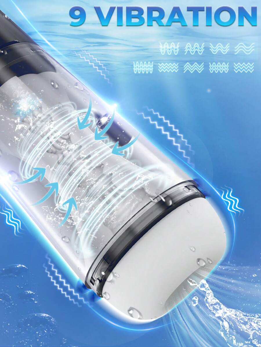 LUVWAKE Automatic Sucking Male Masturbators - Upgraded IPX7 Waterproof Men Masturbator Cup 9 ...