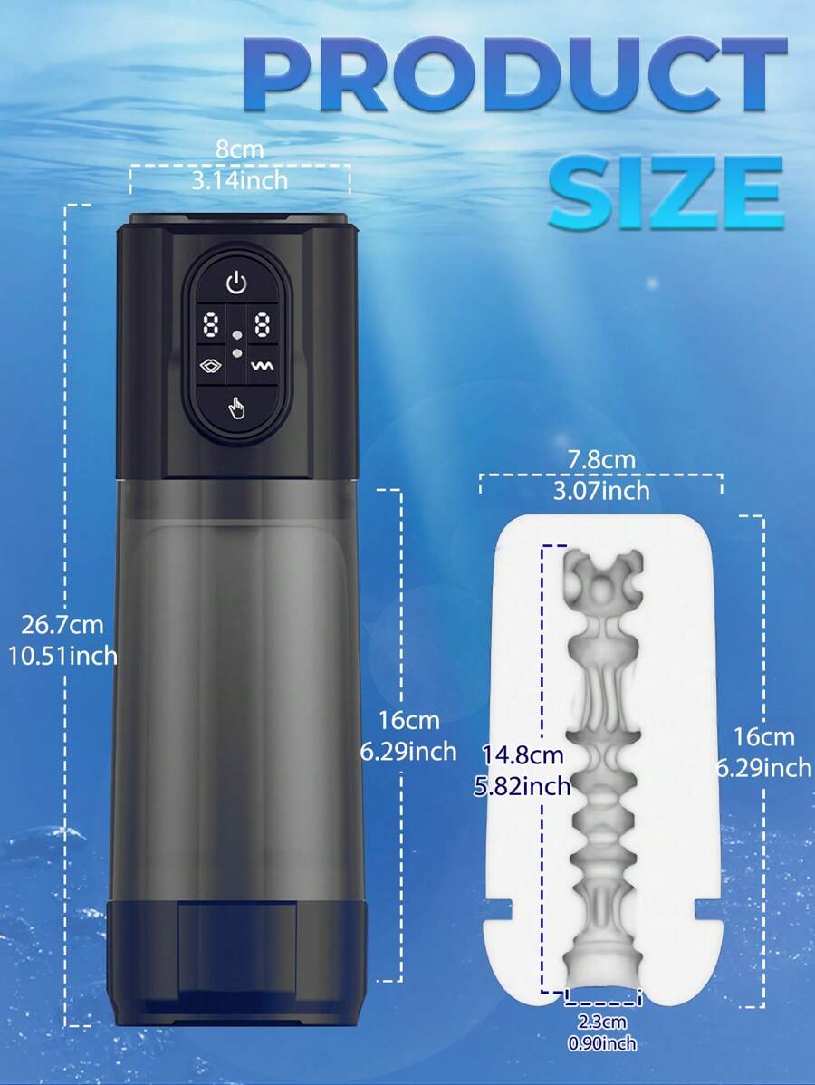 LUVWAKE Automatic Sucking Male Masturbators - Upgraded IPX7 Waterproof Men Masturbator Cup 9 ...