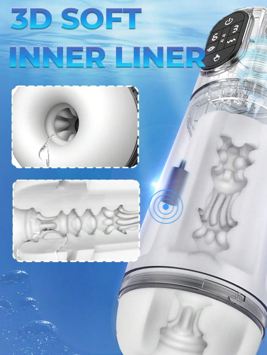 LUVWAKE Automatic Sucking Male Masturbators - Upgraded IPX7 Waterproof Men Masturbator Cup 9 ...