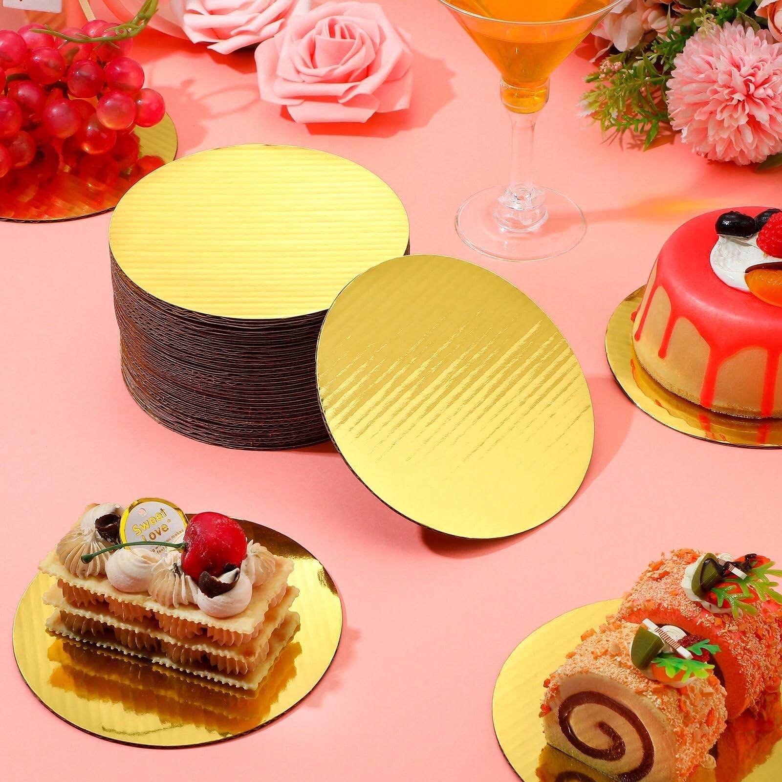 10 Pcs Cake Boards 10 Inch Round, Thicker White Cake Boards, Food ...