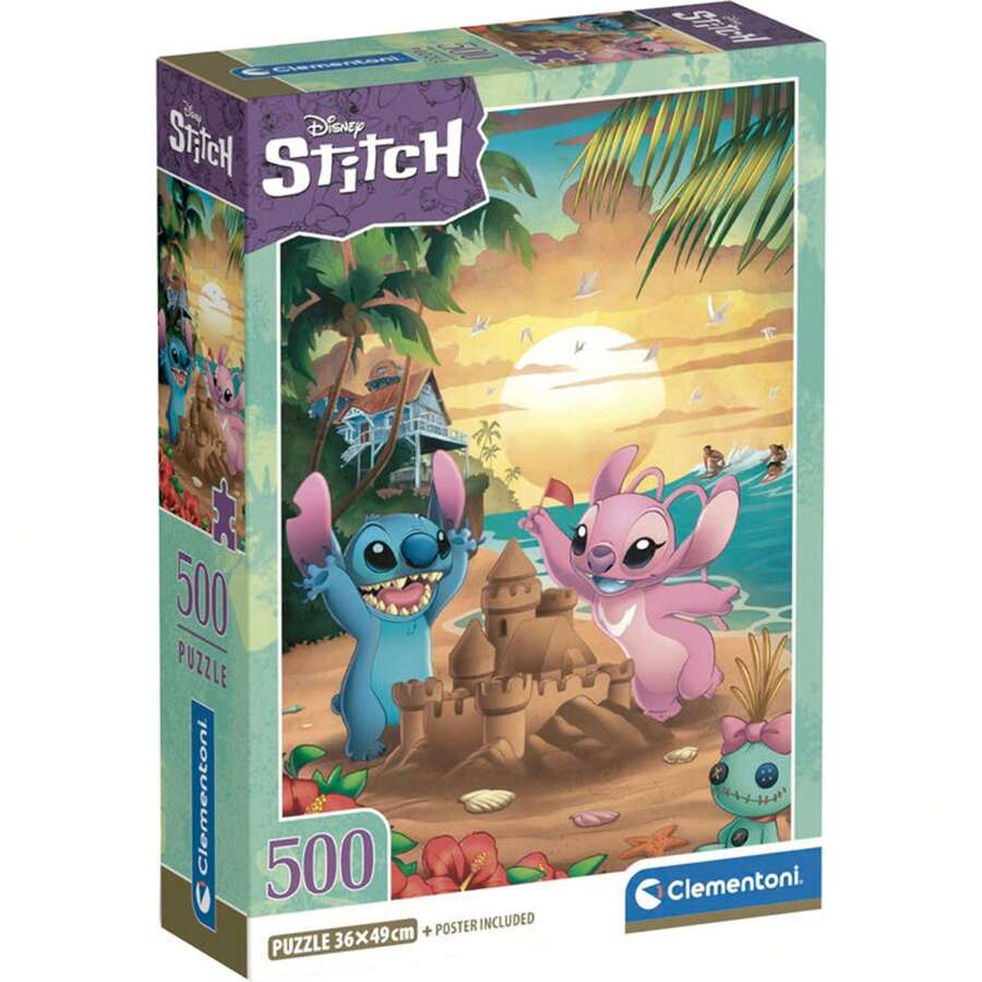 Disney Rompecabezas de Stitch de 500 piezas, divertido y educativo para ...