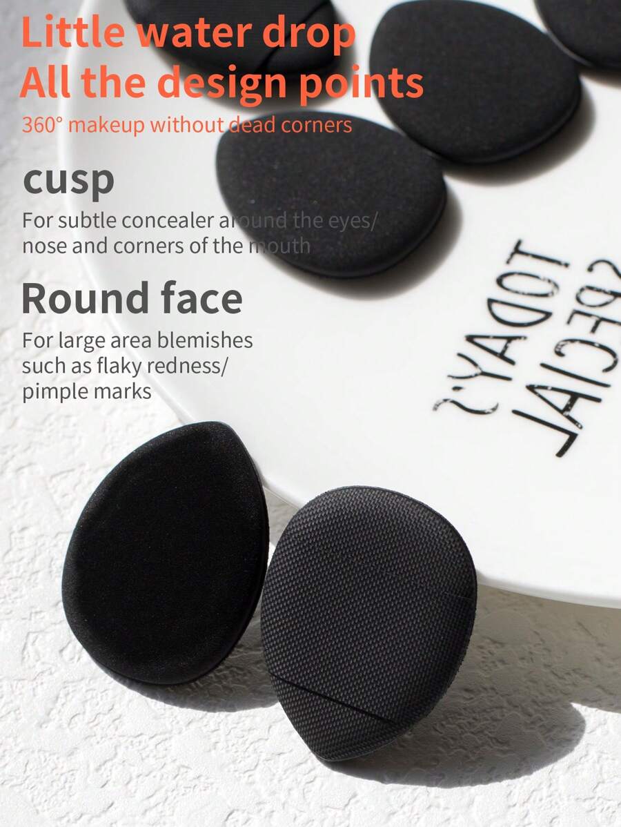 15/30/60/100pcs Mini Triangle Makeup Sponge Applicator Set, Waterproof ...