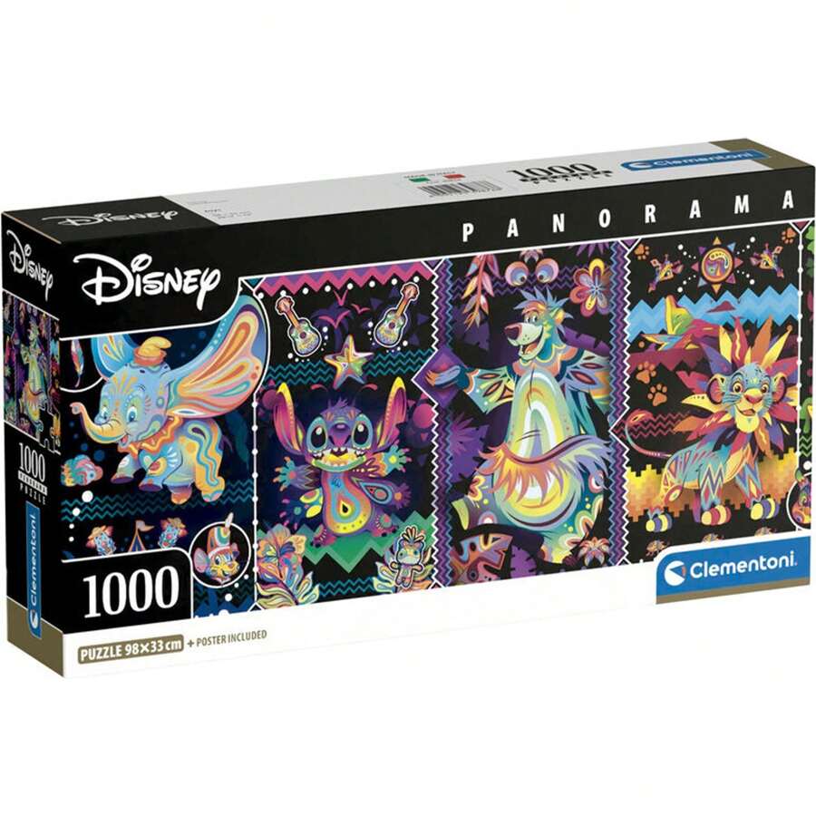 AC/DC Puzzle Panorama Disney 1000Pzs, Divertido y Educativo para Todas las Edades - Perfecto ...