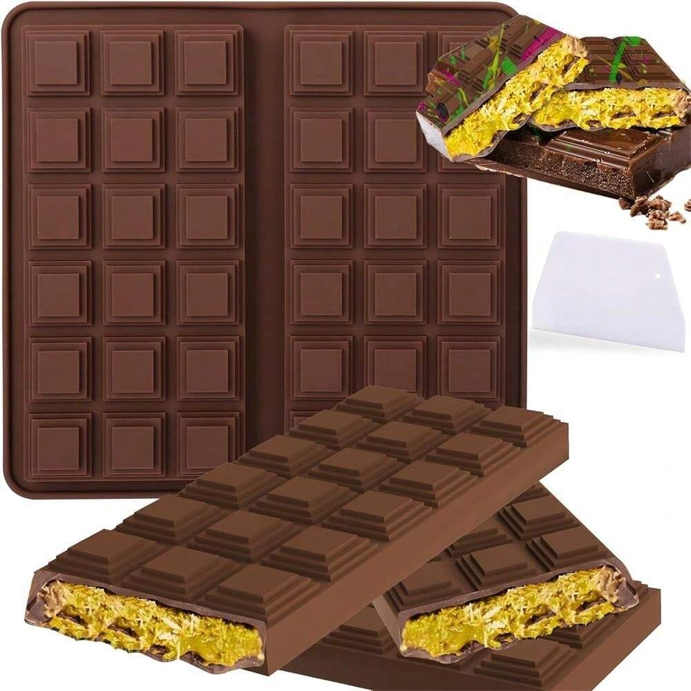 Molde de silicona para barras de chocolate de Dubái, molde grueso para ...