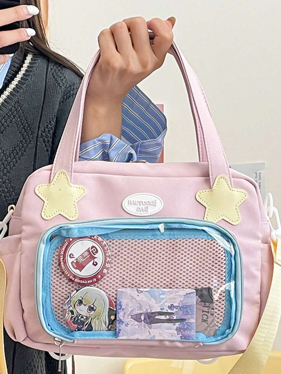 Original Versatile Everyday Spread Transparent Double Shoulder ...