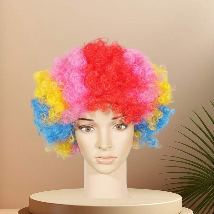 Clown Wig, 7 Colors Mohawk Wigs For Costume, Party, Christmas, Role ...
