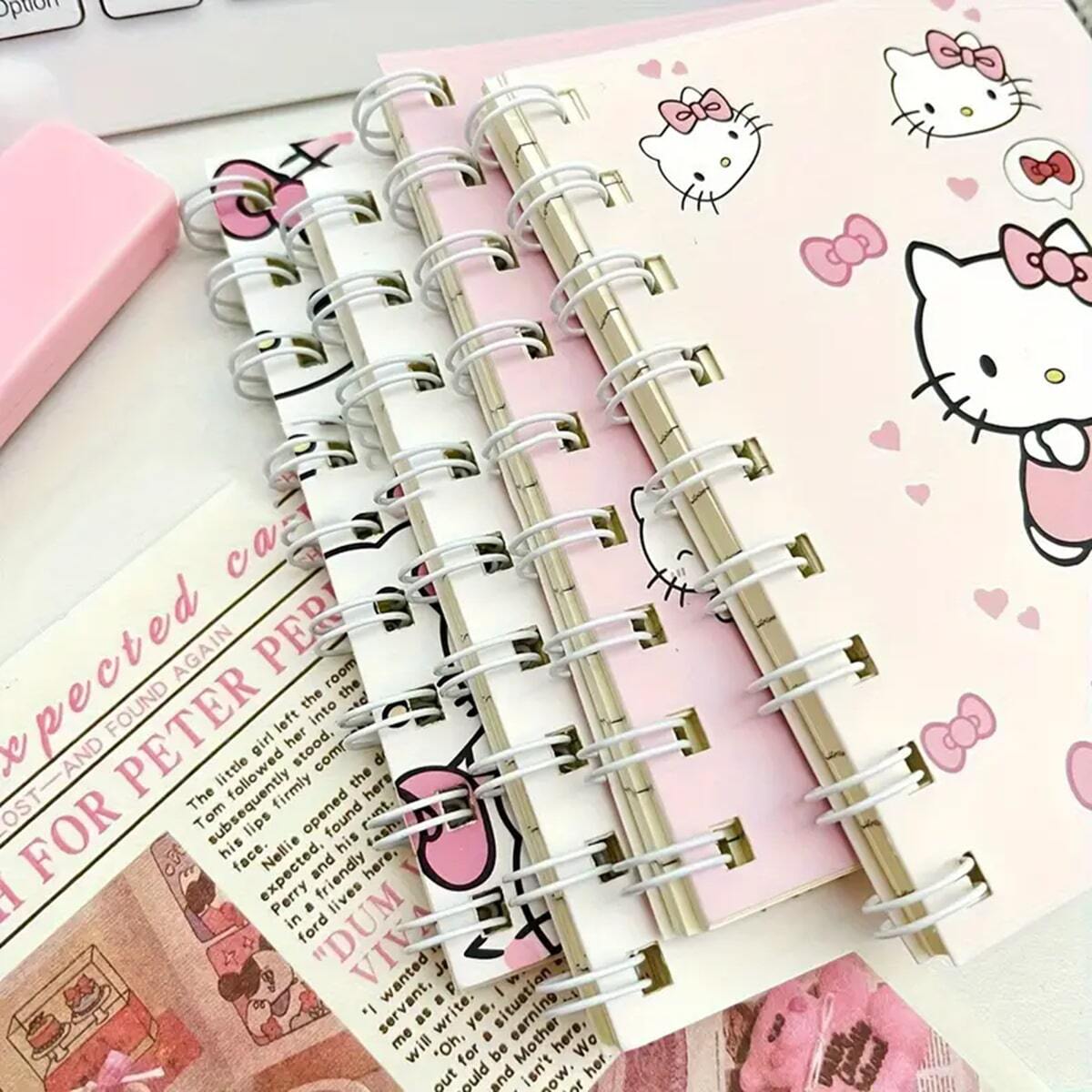Sanrio Hello Kitty Spiral Notebook - Chunky Cute Cartoon Theme For ...