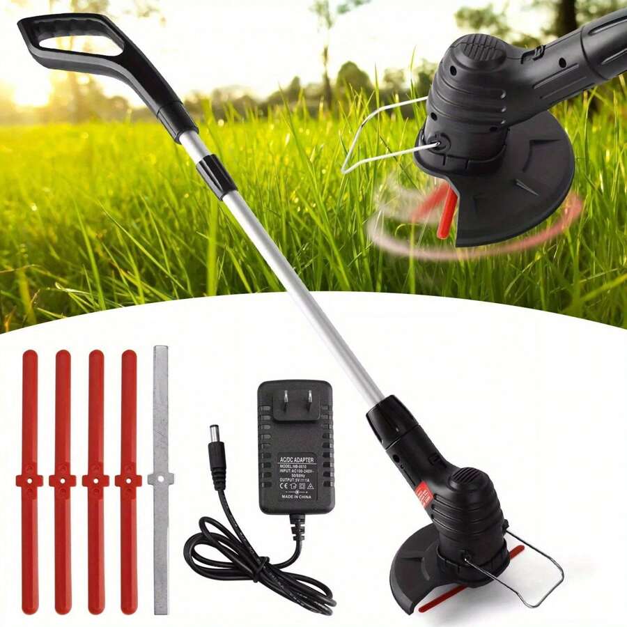Cordless Electric Grass String Trimmer Portable Wacker Lawn Edger For ...