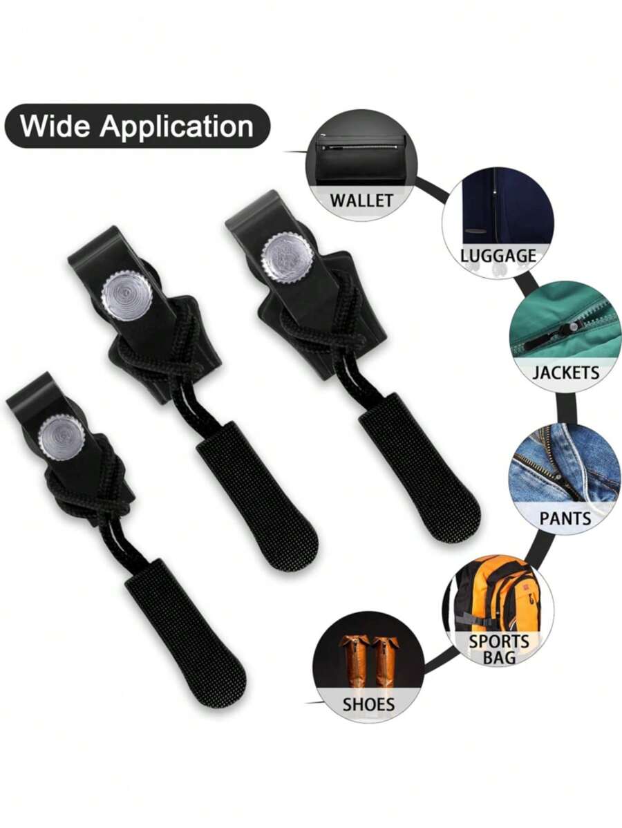 Zipper Repair Kit, 12 Pcs Universal Replacement Instant Zipper Fix ...