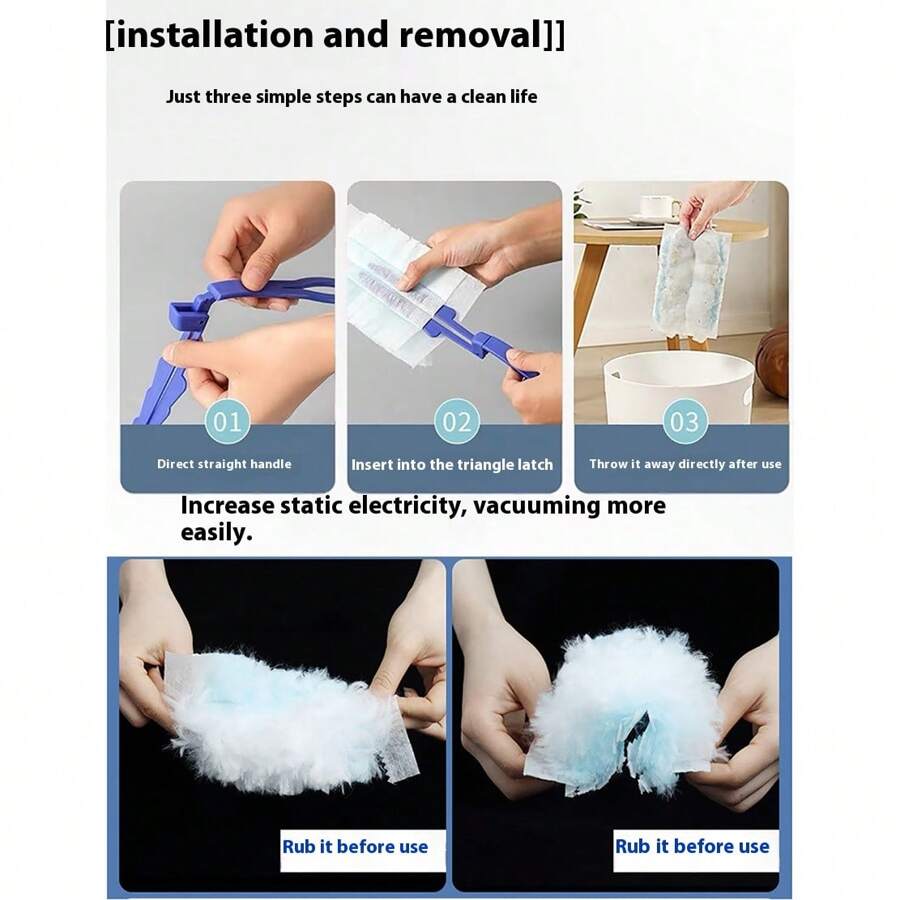 11pcs Static Electricity Dust Cleaning Kit For Home & Car, One-Time Use ...