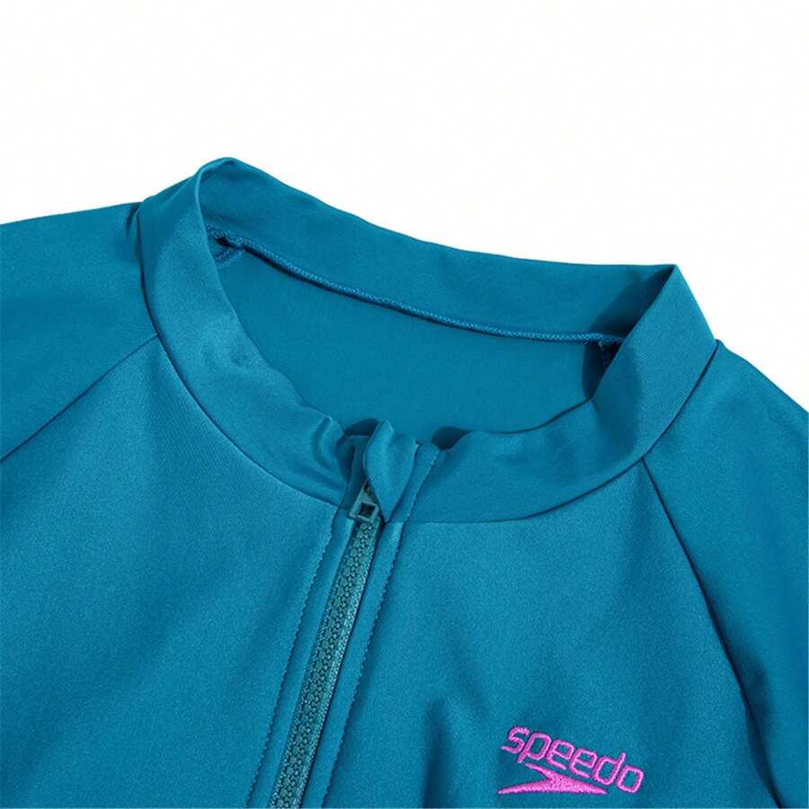 Speedo Speedo Women One-Piece Short Sleeve Swimsuit, Fashion Racing ...