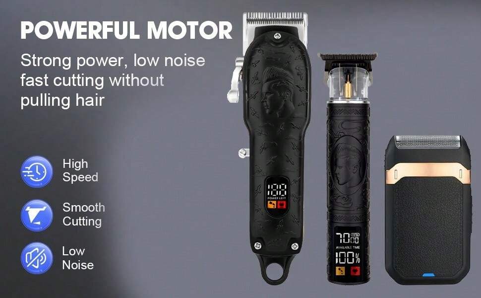 LQT Professional Hair Clipper And Trimmer Set For Men, Cordless ...